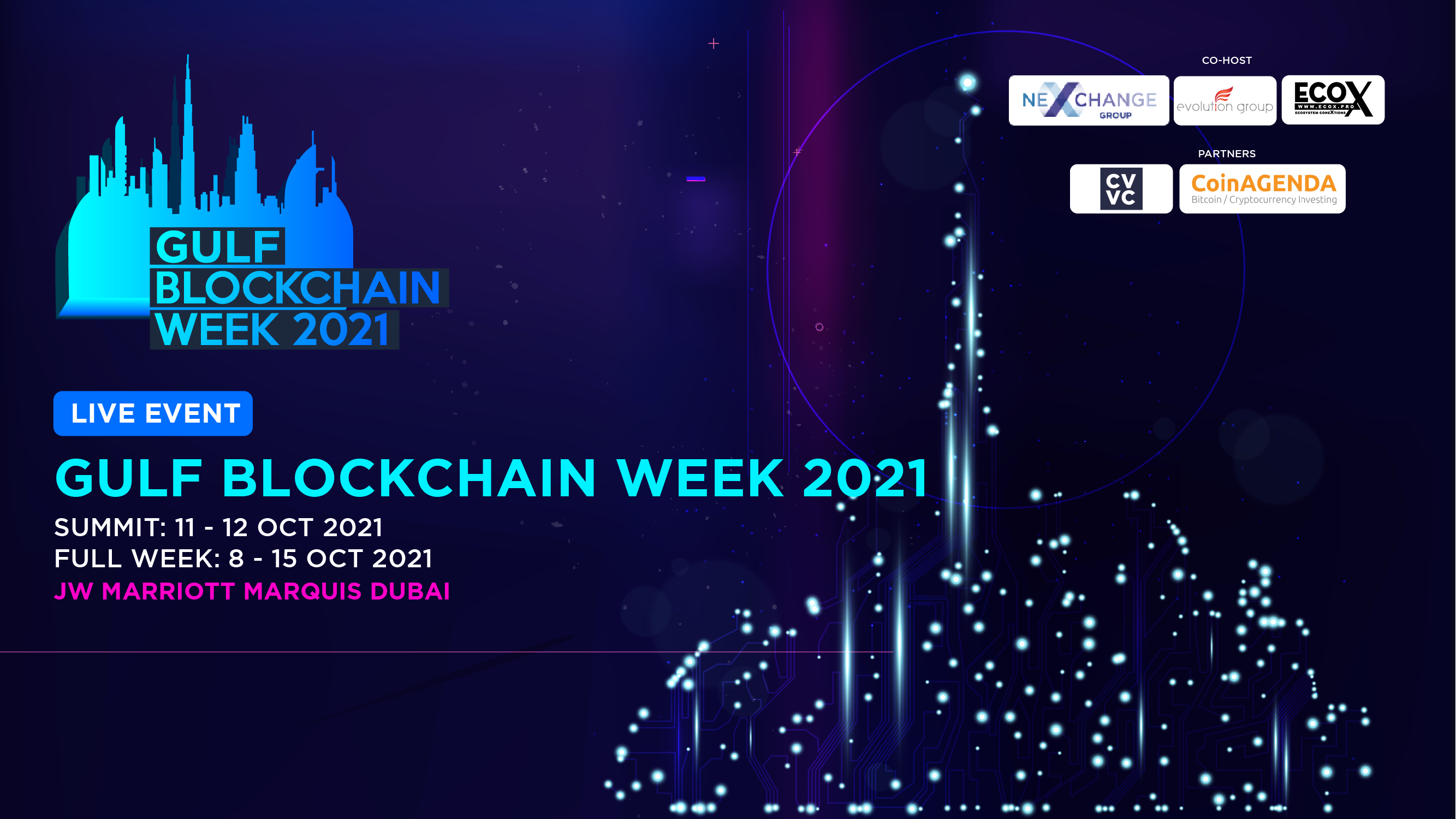 Gulf Blockchain Week Summit 2021 launches in UAE - UNLOCK Blockchain
